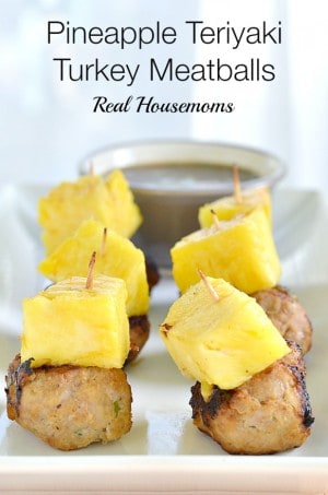 Pineapple Teriyaki Turkey Meatballs ⋆ Real Housemoms