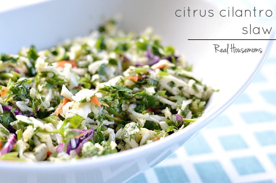 Citrus Cilantro Slaw ⋆ Real Housemoms