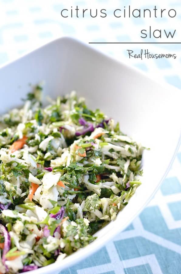 Citrus Cilantro Slaw ⋆ Real Housemoms