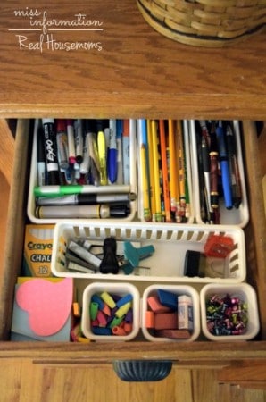Kitchen Desk Organization ⋆ Real Housemoms