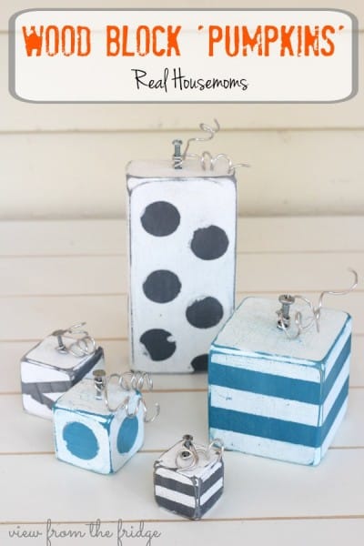 Wood Block "Pumpkins" ⋆ Real Housemoms