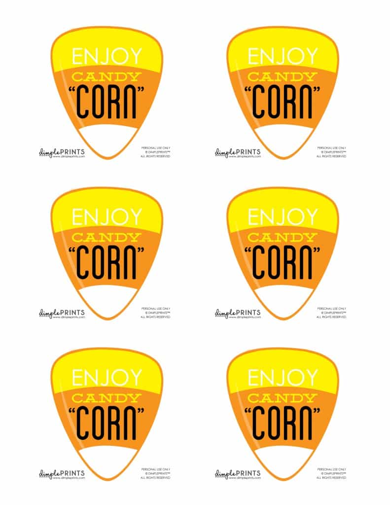 Candy Corn Popcorn with Free Printables ⋆ Real Housemoms