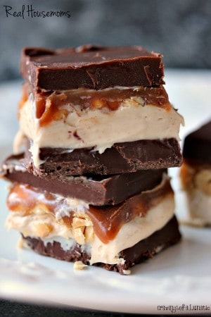 Snickers Cheesecake Bars ⋆ Real Housemoms