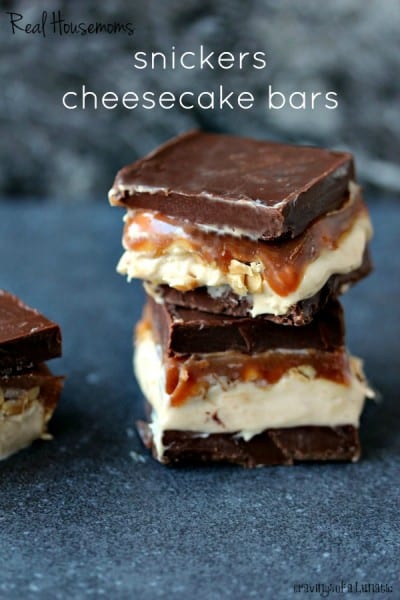Snickers Cheesecake Bars ⋆ Real Housemoms