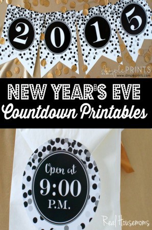 New Year's Eve Printables and Treat Bag Countdown ⋆ Real Housemoms