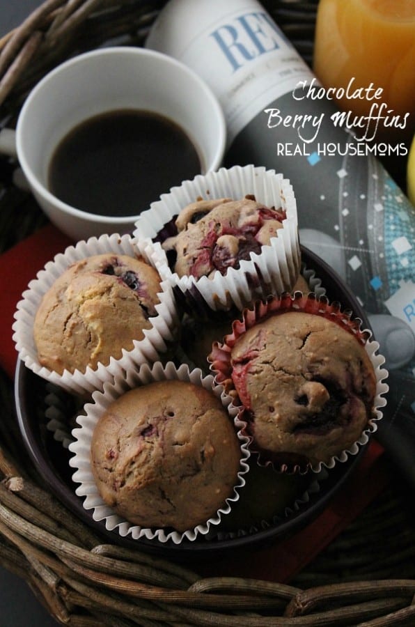 Chocolate Berry Muffins ⋆ Real Housemoms