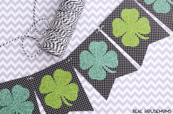 Free Printable Shamrock Banner ⋆ Real Housemoms