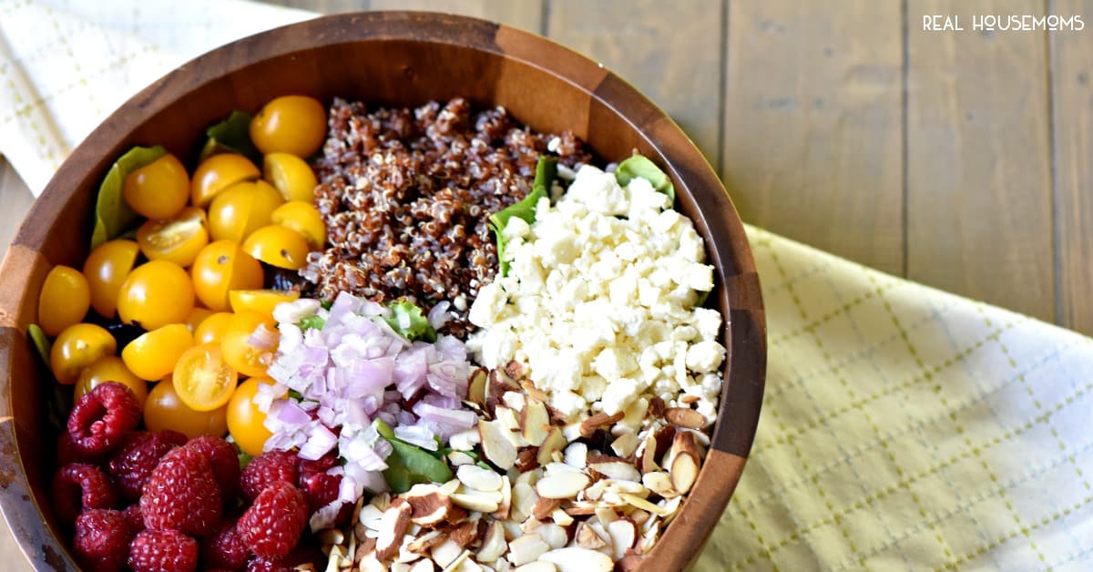 Fully Loaded Raspberry Salad ⋆ Real Housemoms