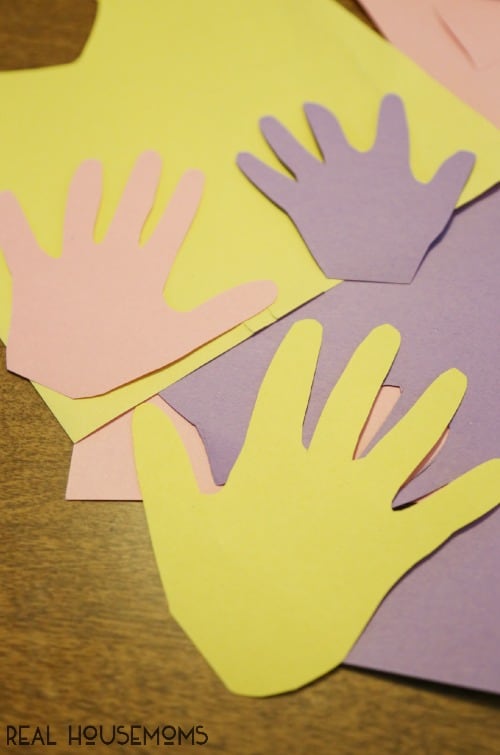 Easy Handprint Flower Art Real Housemoms Easy Handprint Flower Art Real Housemoms