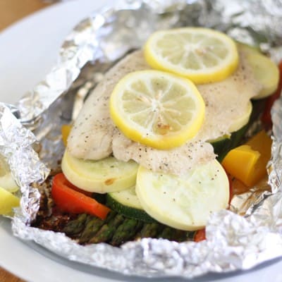 Fish and Vegetable Foil Dinner ⋆ Real Housemoms