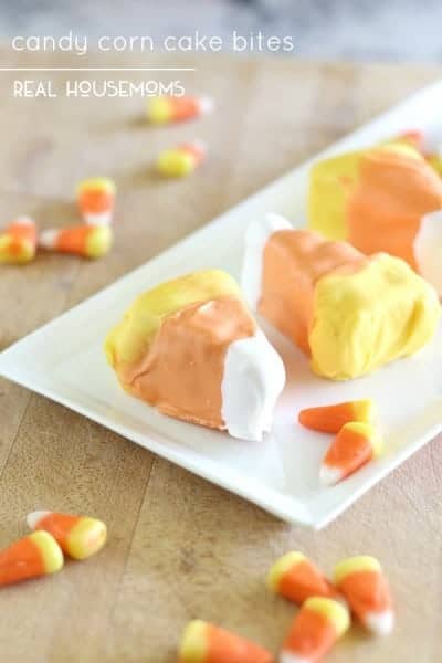 Candy Corn Cake Bites ⋆ Real Housemoms