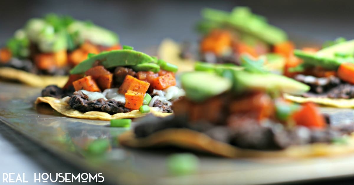 Roasted Sweet Potato Tostadas ⋆ Real Housemoms