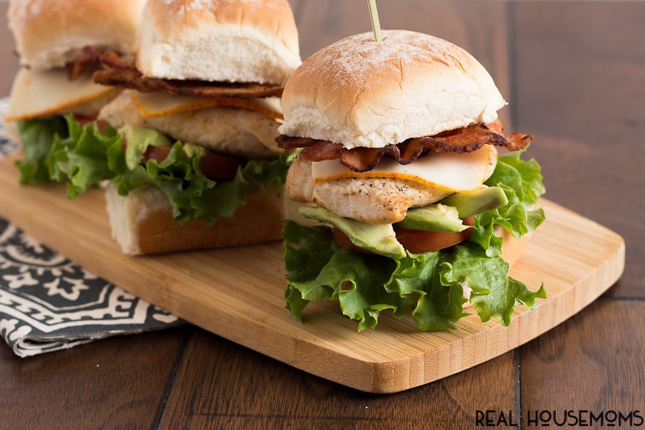 Chicken Club Sliders ⋆ Real Housemoms