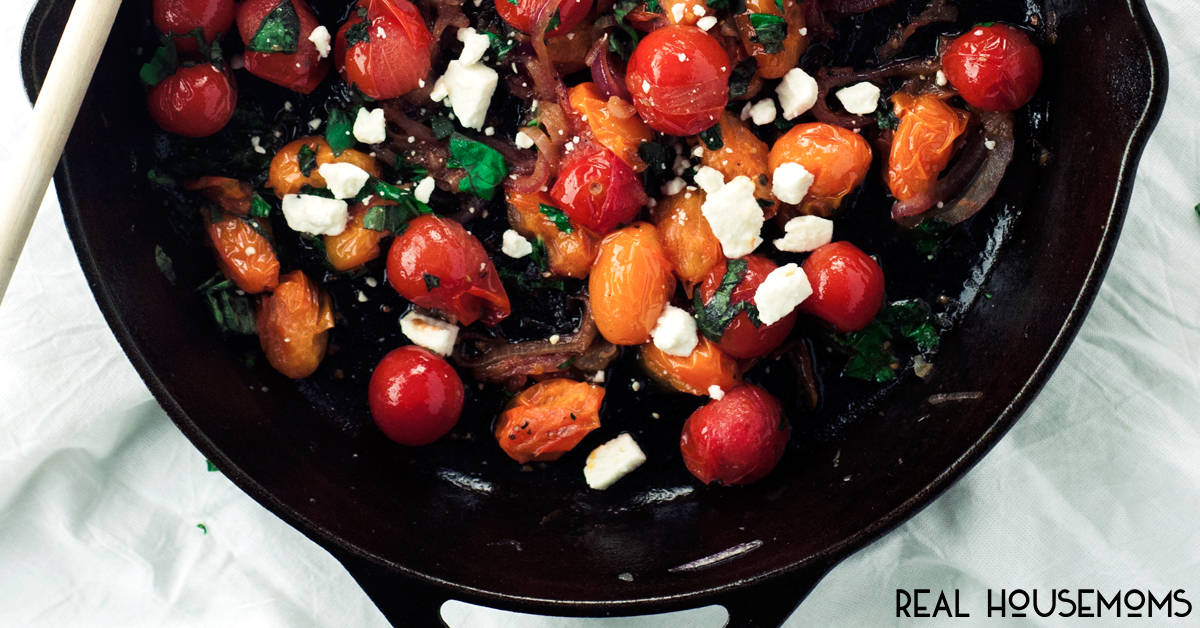 Simply Delicious Blistered Tomatoes ⋆ Real Housemoms