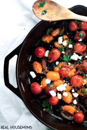 Simply Delicious Blistered Tomatoes ⋆ Real Housemoms