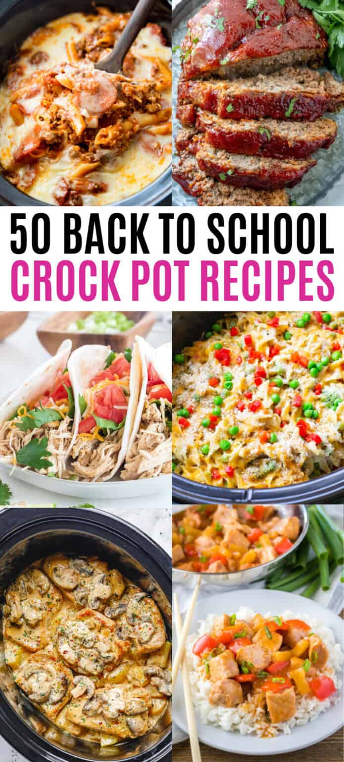 50 Easy Back to School Crock Pot Dinners ⋆ Real Housemoms
