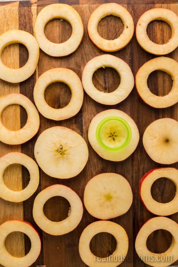 Air Fryer Cinnamon Roll Wrapped Apple Rings ⋆ Real Housemoms