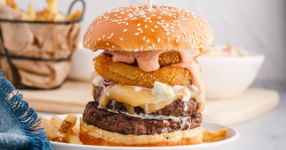 Big Daddy Double Cheeseburger with Boom Boom Sauce ⋆ Real Housemoms