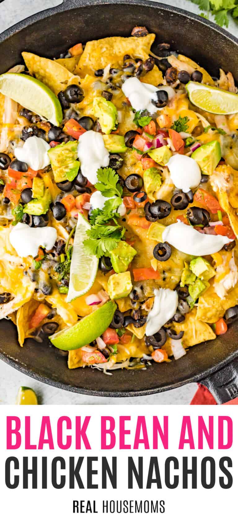Black Bean and Chicken Nachos ⋆ Real Housemoms