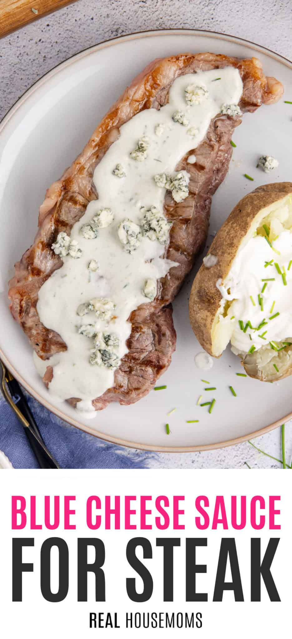 Blue Cheese Sauce for Steak ⋆ Real Housemoms
