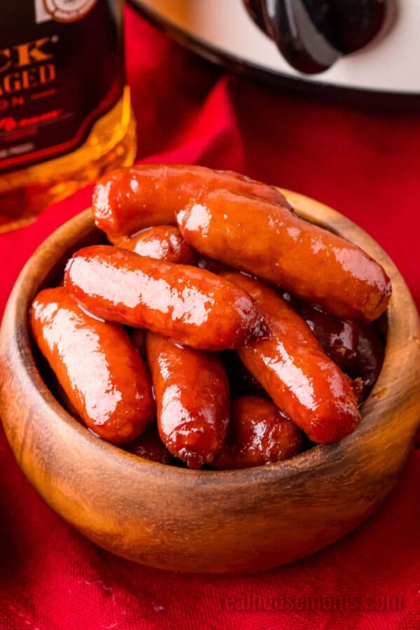 Bourbon Brown Sugar Smokies ⋆ Real Housemoms