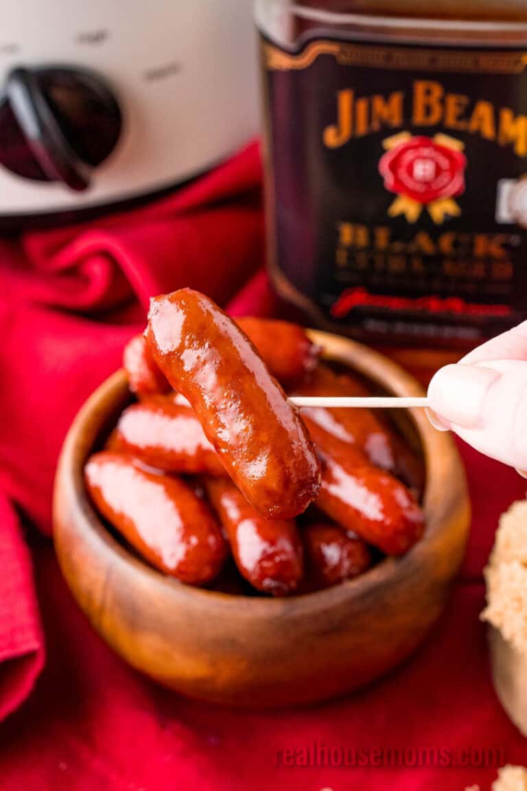 Bourbon Brown Sugar Smokies ⋆ Real Housemoms
