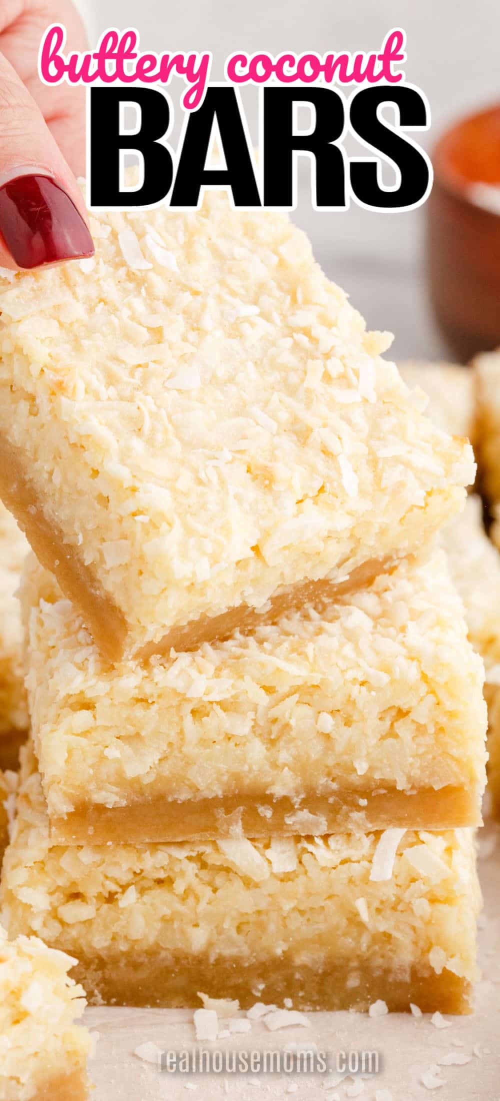 Buttery Coconut Bars ⋆ Real Housemoms