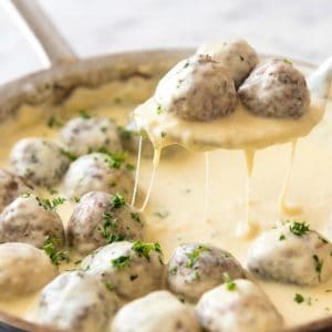 Cheesy Chicken Meatballs Recipe - Real Housemoms