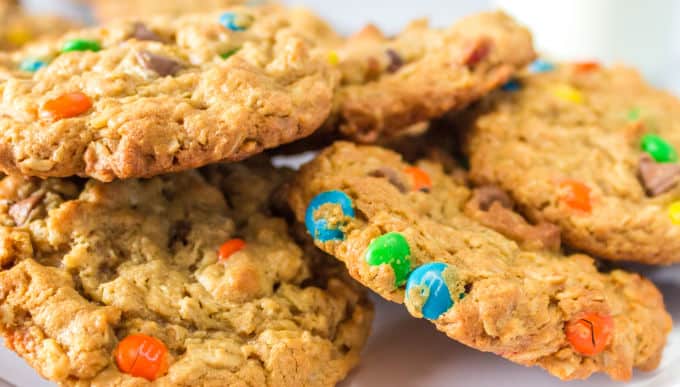 Chewy Monster Cookies with M&Ms ⋆ Real Housemoms