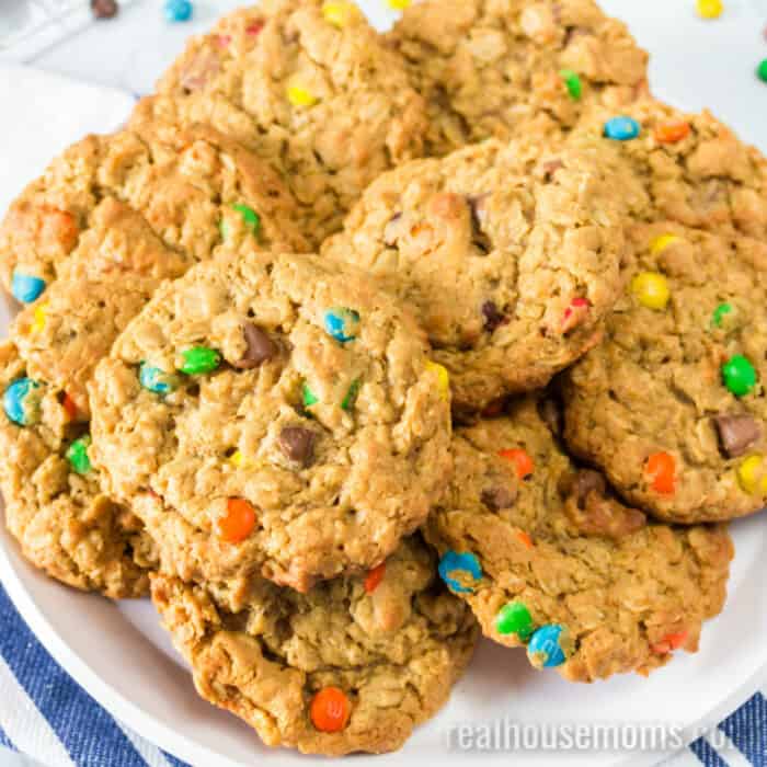Chewy Monster Cookies with M&Ms ⋆ Real Housemoms