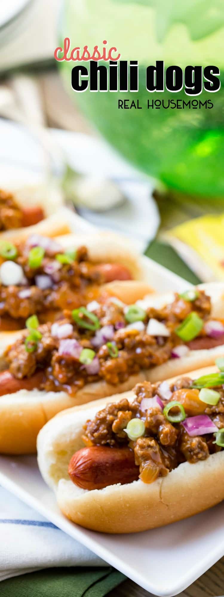 Classic Chili Dogs-Easy Dinner Recipe-Real Housemoms