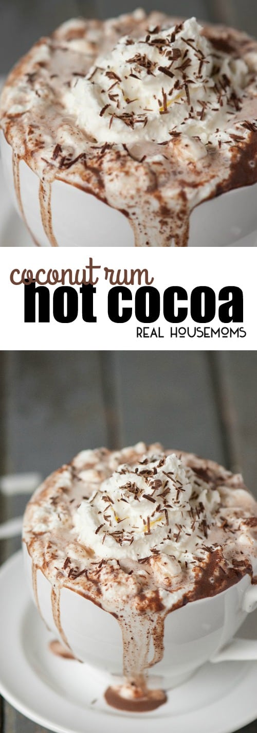 Coconut Rum Hot Cocoa ⋆ Real Housemoms