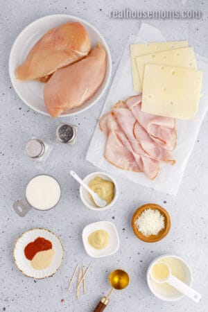 Easy Ham & Cheese Stuffed Chicken with Video