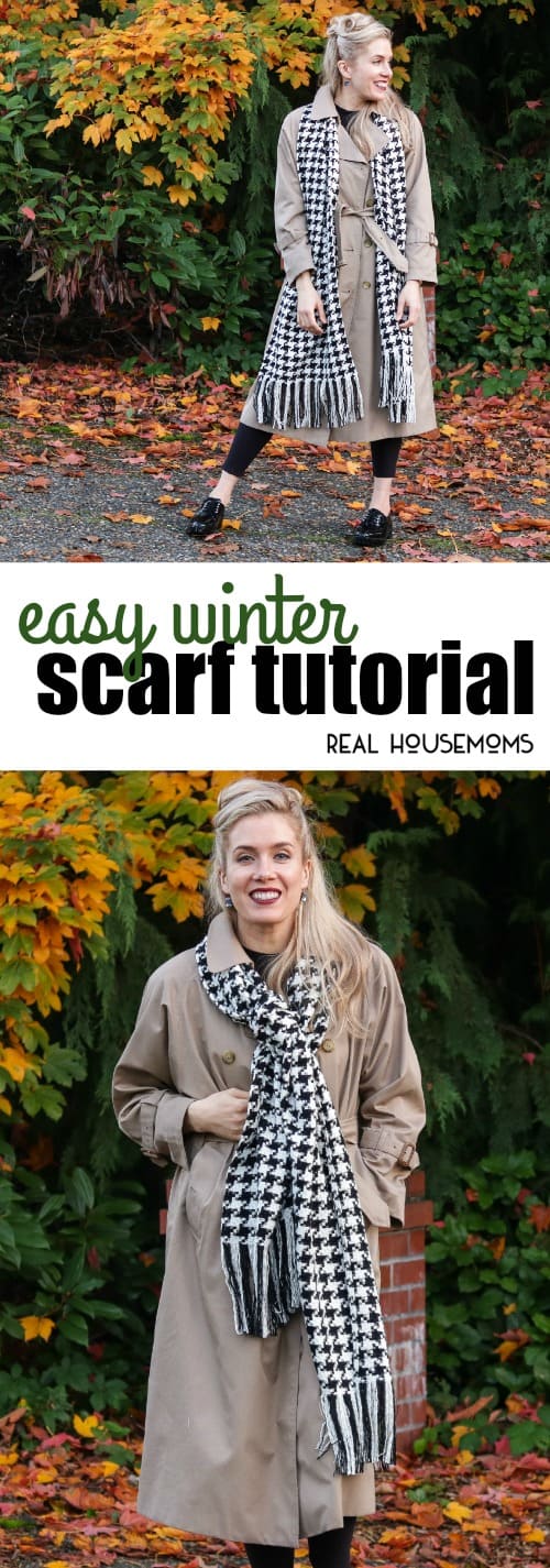 Easy Winter Scarf Tutorial ⋆ Real Housemoms