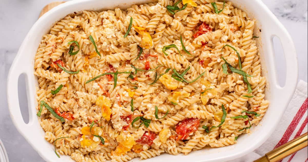 Feta Pasta Recipe ⋆ Real Housemoms