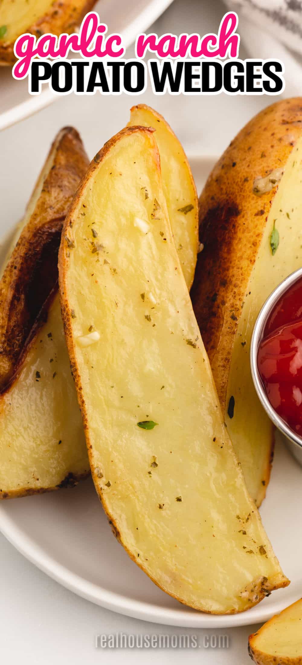 Garlic Ranch Potato Wedges ⋆ Real Housemoms