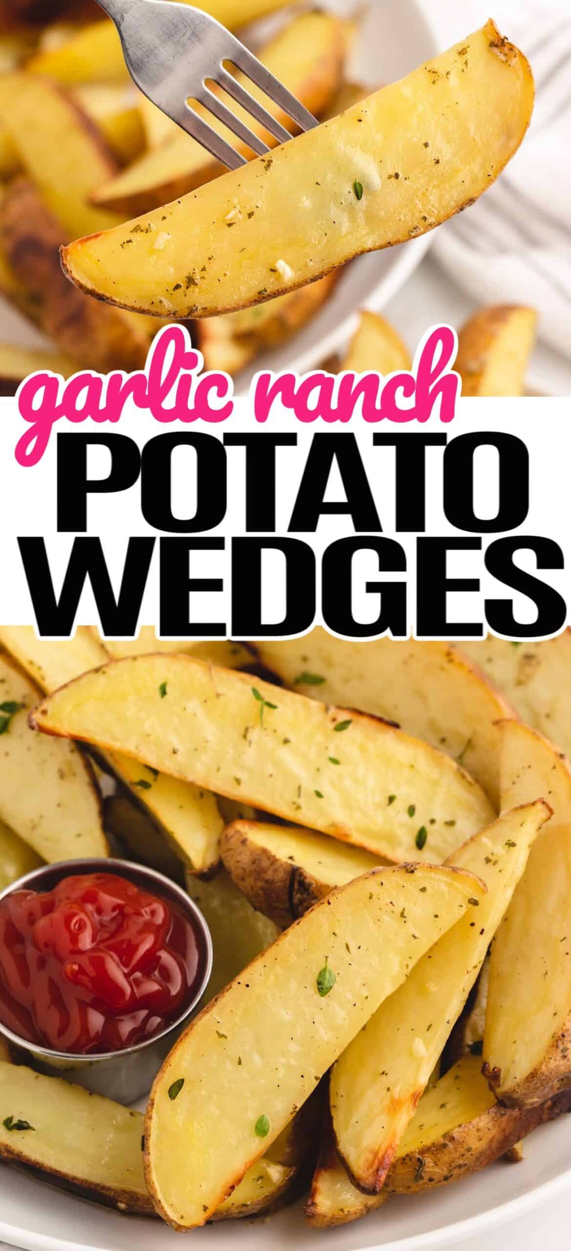 Garlic Ranch Potato Wedges ⋆ Real Housemoms