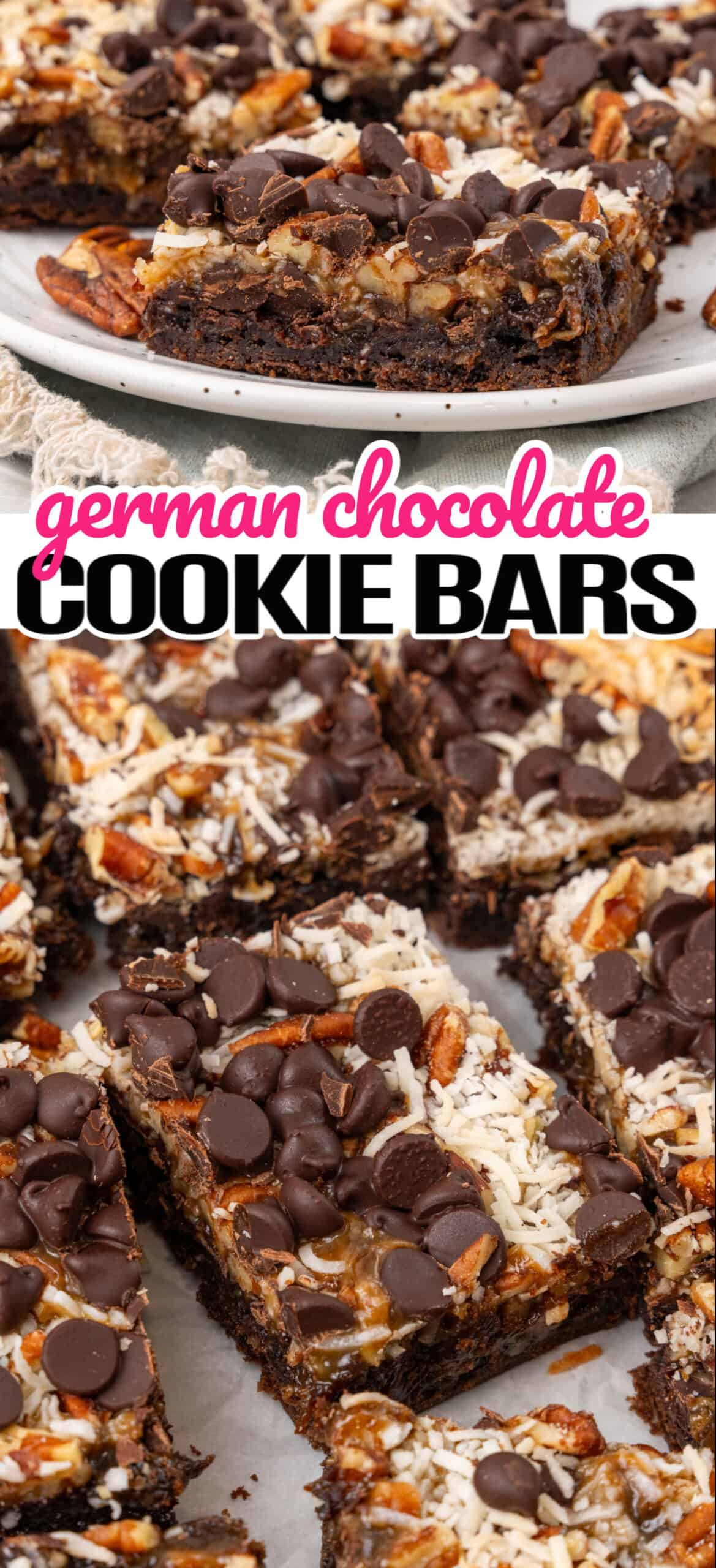 German Chocolate Cookie Bars ⋆ Real Housemoms