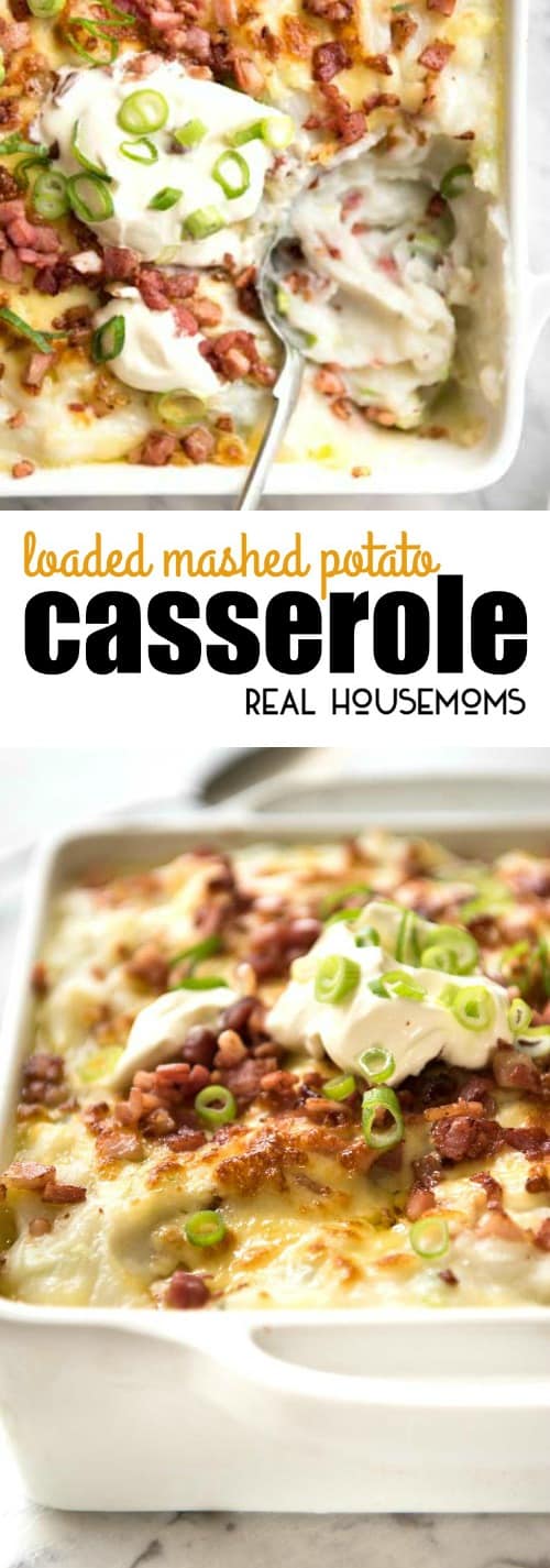 Loaded Mashed Potato Casserole ⋆ Real Housemoms