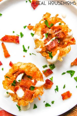 Loaded Tater Tot Bites ⋆ Real Housemoms