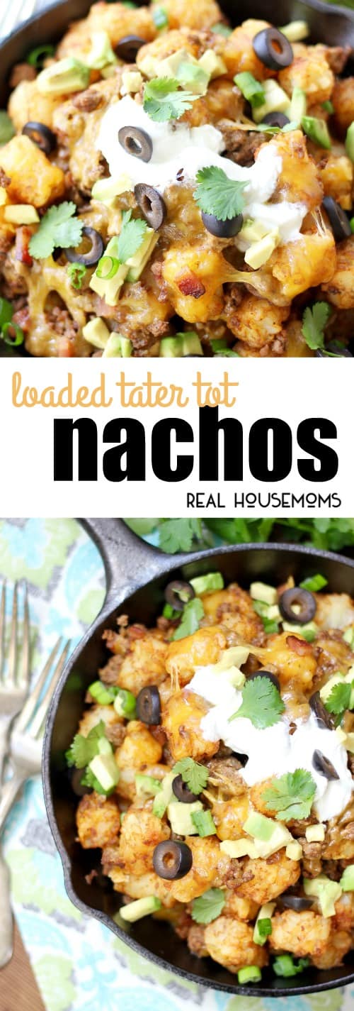Loaded Tater Tot Nachos ⋆ Real Housemoms