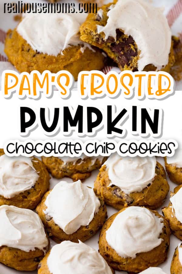 Pam's Frosted Pumpkin Chocolate Chip Cookies ⋆ Real Housemoms