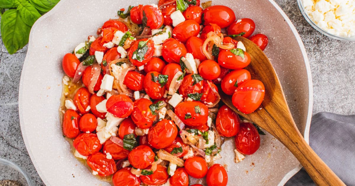 Simply Delicious Blistered Tomatoes ⋆ Real Housemoms