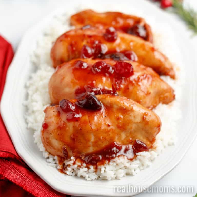 Slow Cooker Cranberry Chicken ⋆ Real Housemoms