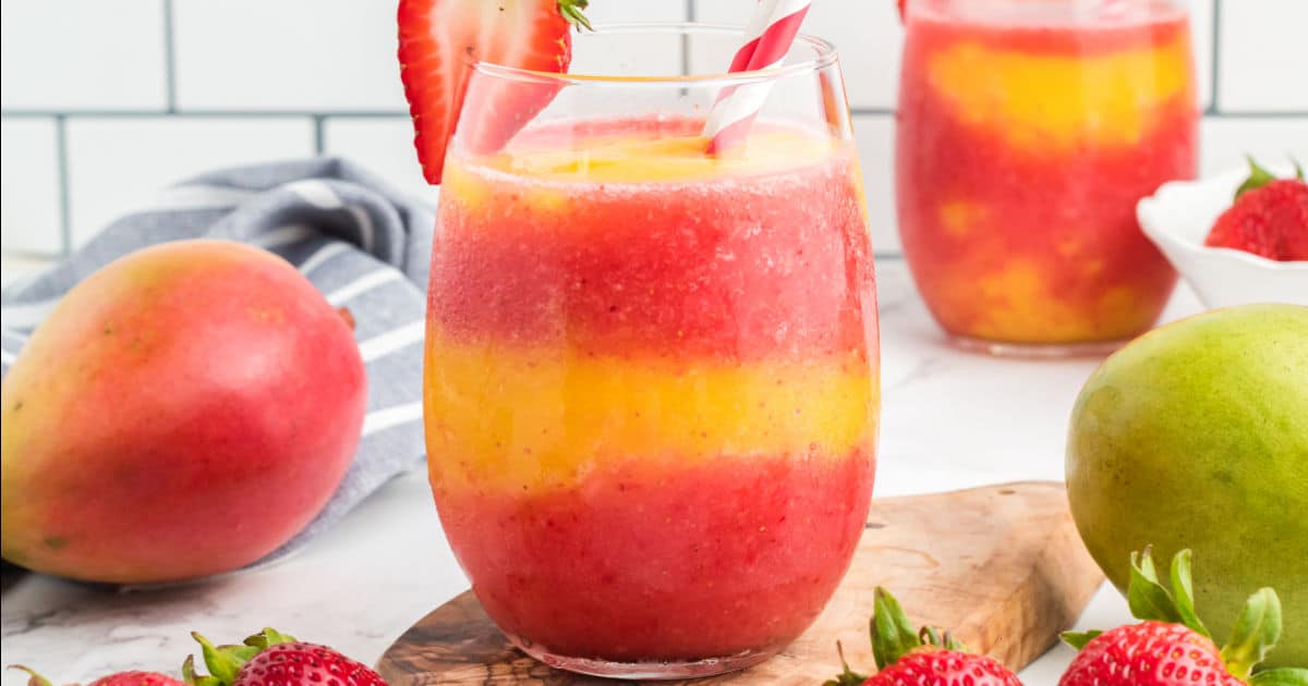 Strawberry Mango Moscato Slushie ⋆ Real Housemoms