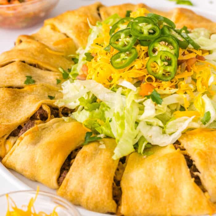Crescent Roll Taco Ring ⋆ Real Housemoms