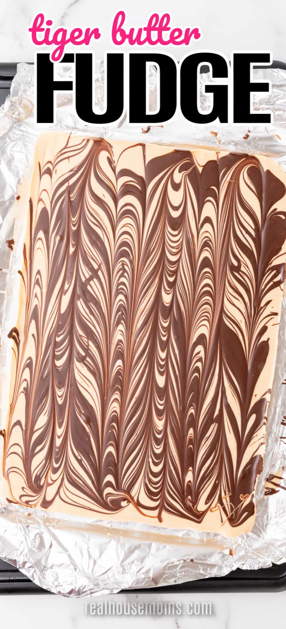 Tiger Butter Fudge ⋆ Real Housemoms
