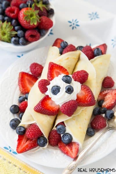 Triple Berry Crepes ⋆ Real Housemoms