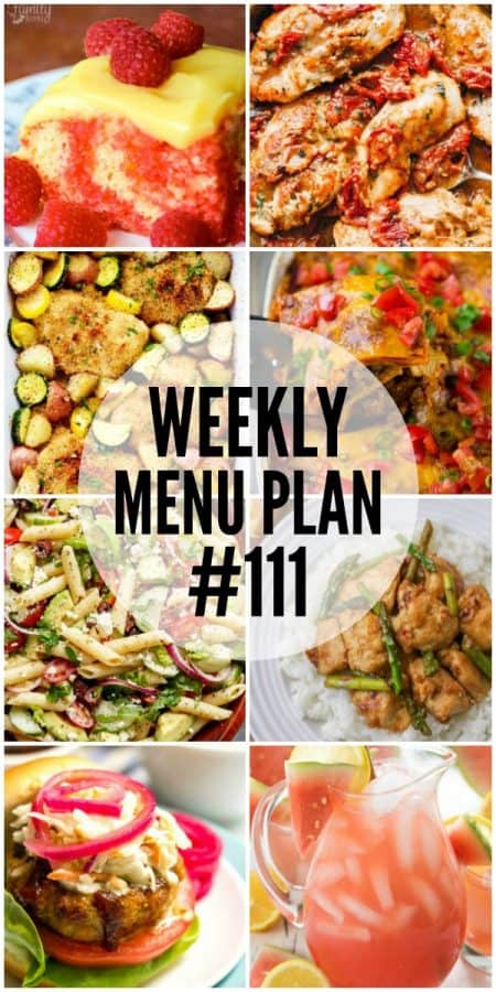 Weekly Menu Plan #111 ⋆ Real Housemoms