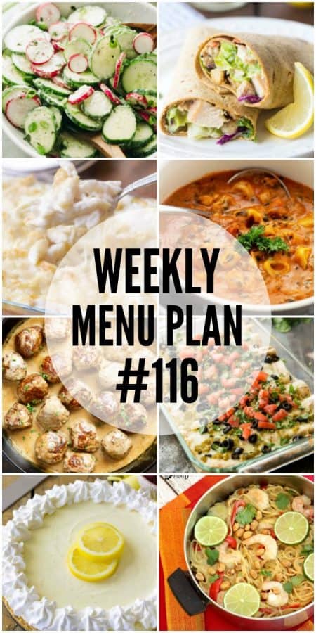 Weekly Menu Plan #116 ⋆ Real Housemoms